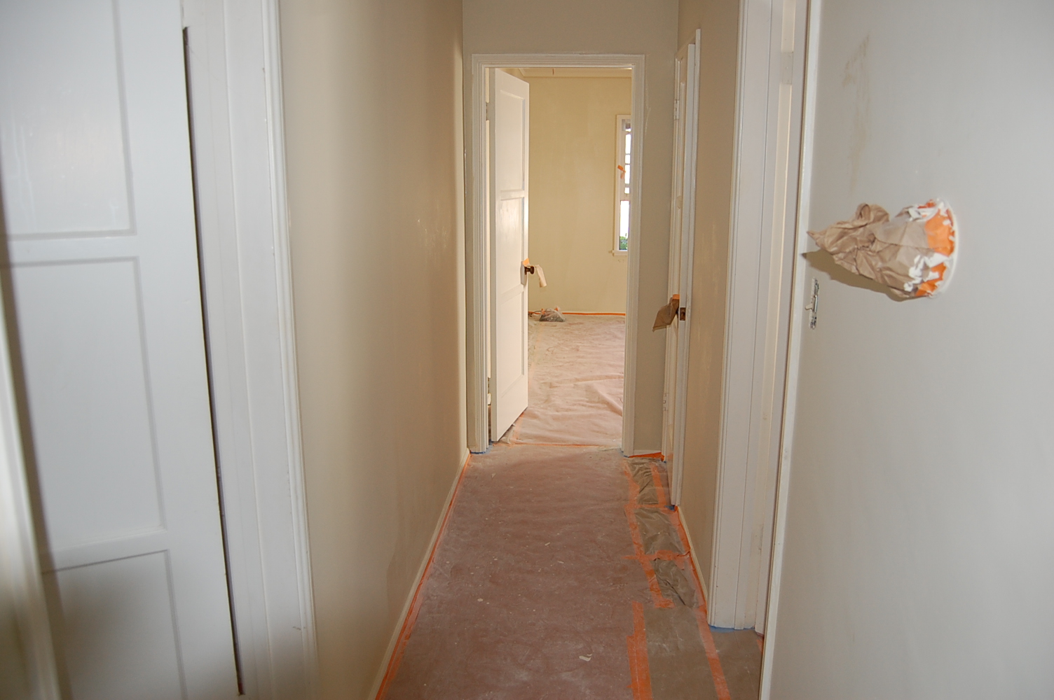 Complete Masking Hallway « House Painting Inc. Blog